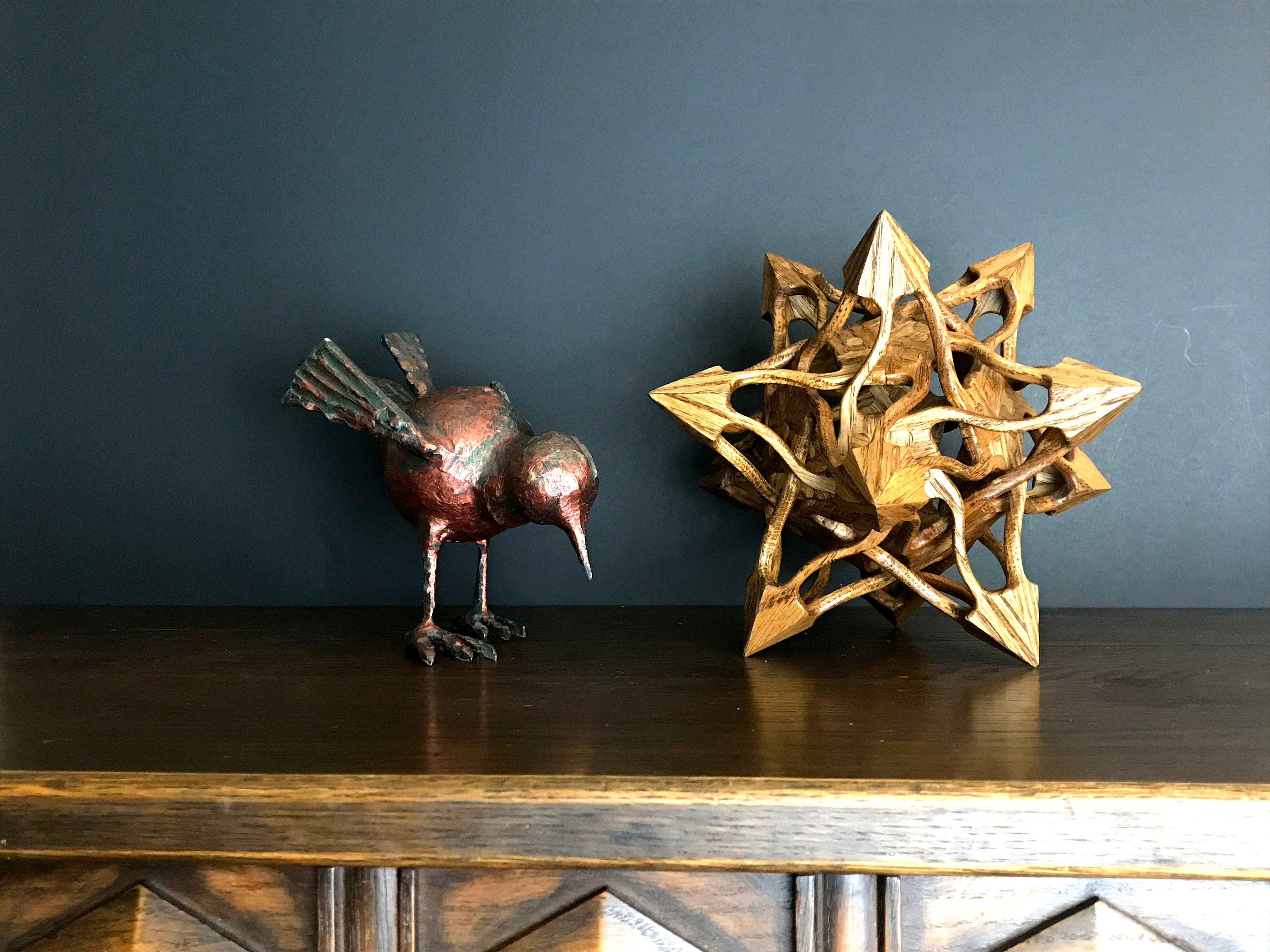 Small Stellated Dodecahedron Wood Sculpture Platonic Solids - Etsy Sweden