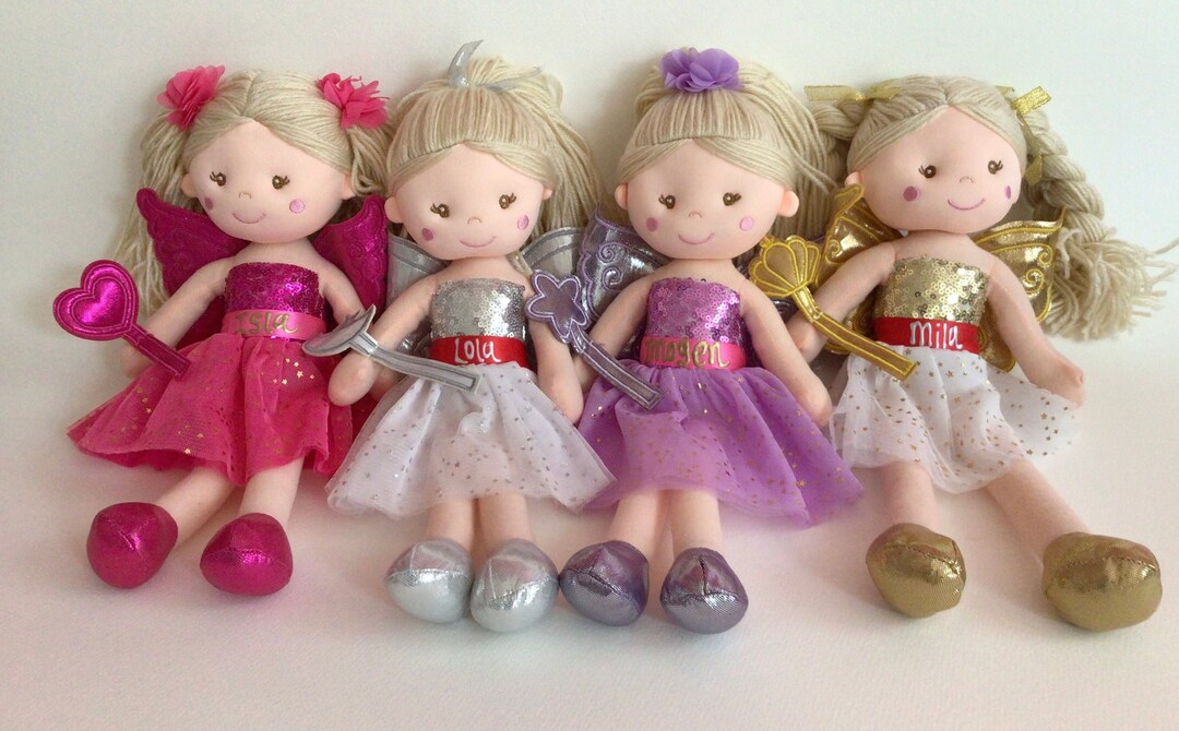 Personalised Fairy Rag Doll Birthday Christening Christmas - Etsy UK