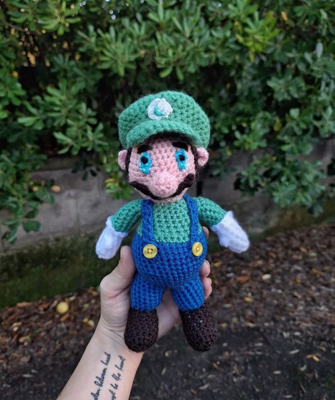 Luigi Puppet, Crochet - Etsy