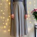 Chiffon Skirt | Midi Skirt | Grey Skirt | A-line Skirt | Petite Skirt ...