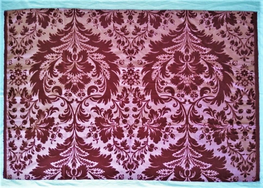 Scalamandre Edmond Petit Cut Mohair Velvet Damask /fabric 1 Yard - Etsy