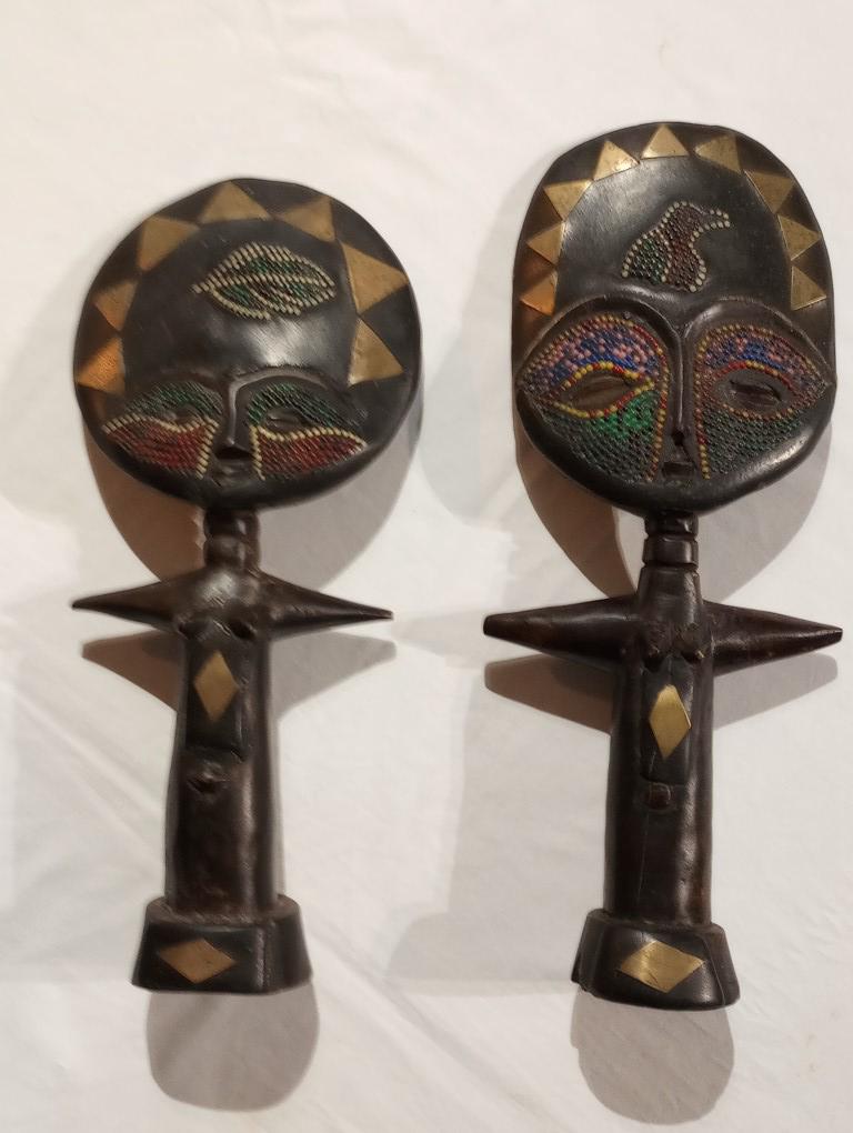 African Carved Wood Fertility Dolls - Set of 2 - Etsy