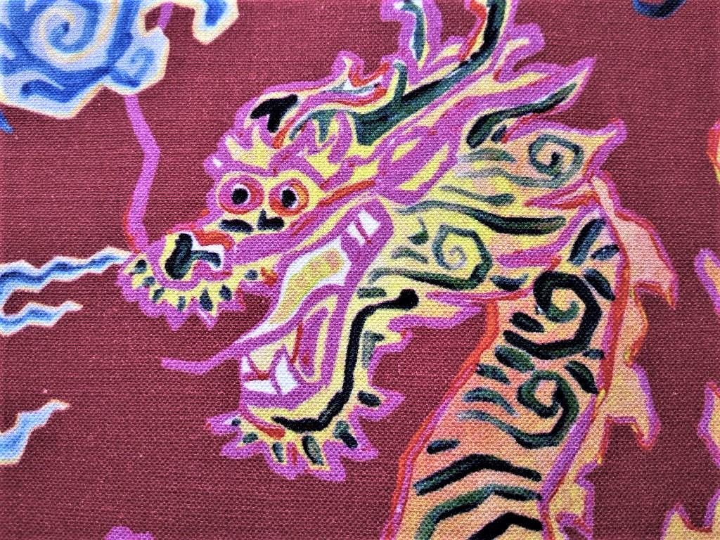 K Ancient Tibet Asian Tiger Cotton Print Fabric by the Yard - Etsy