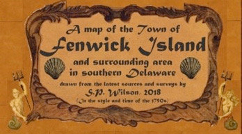 Historical Map of the Town of Fenwick Island, Delaware - Etsy