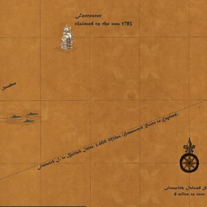 Historical Map of the Town of Fenwick Island, Delaware - Etsy