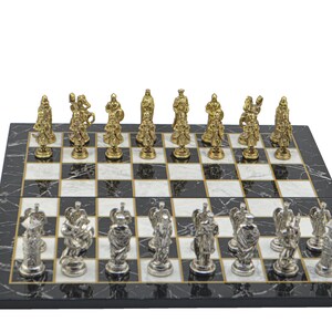 Historical Seljuks-byzantine Figures Metal Chess Set for - Etsy
