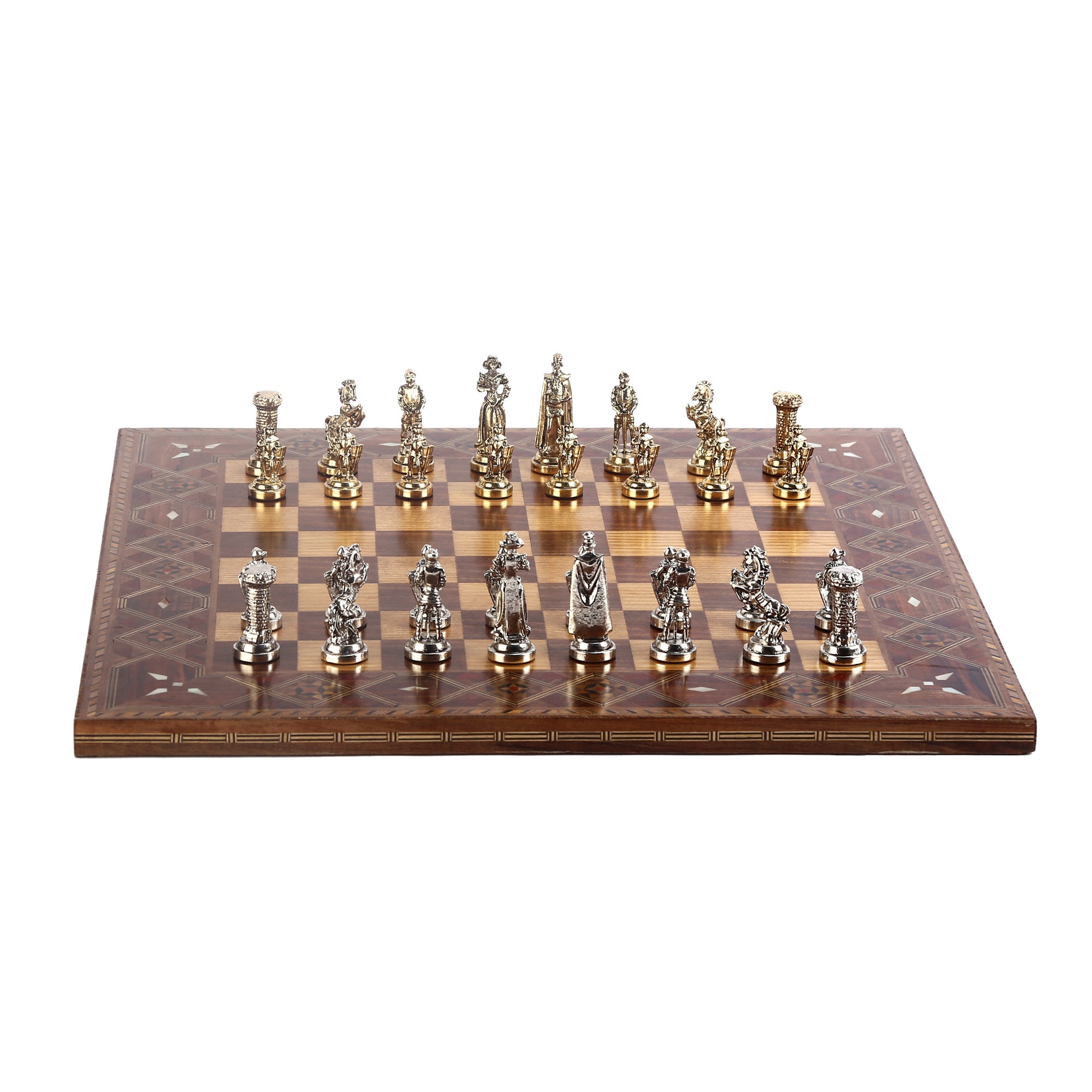 Richard The Lionheart Metal Chess Set Handmade Pieces and | Etsy