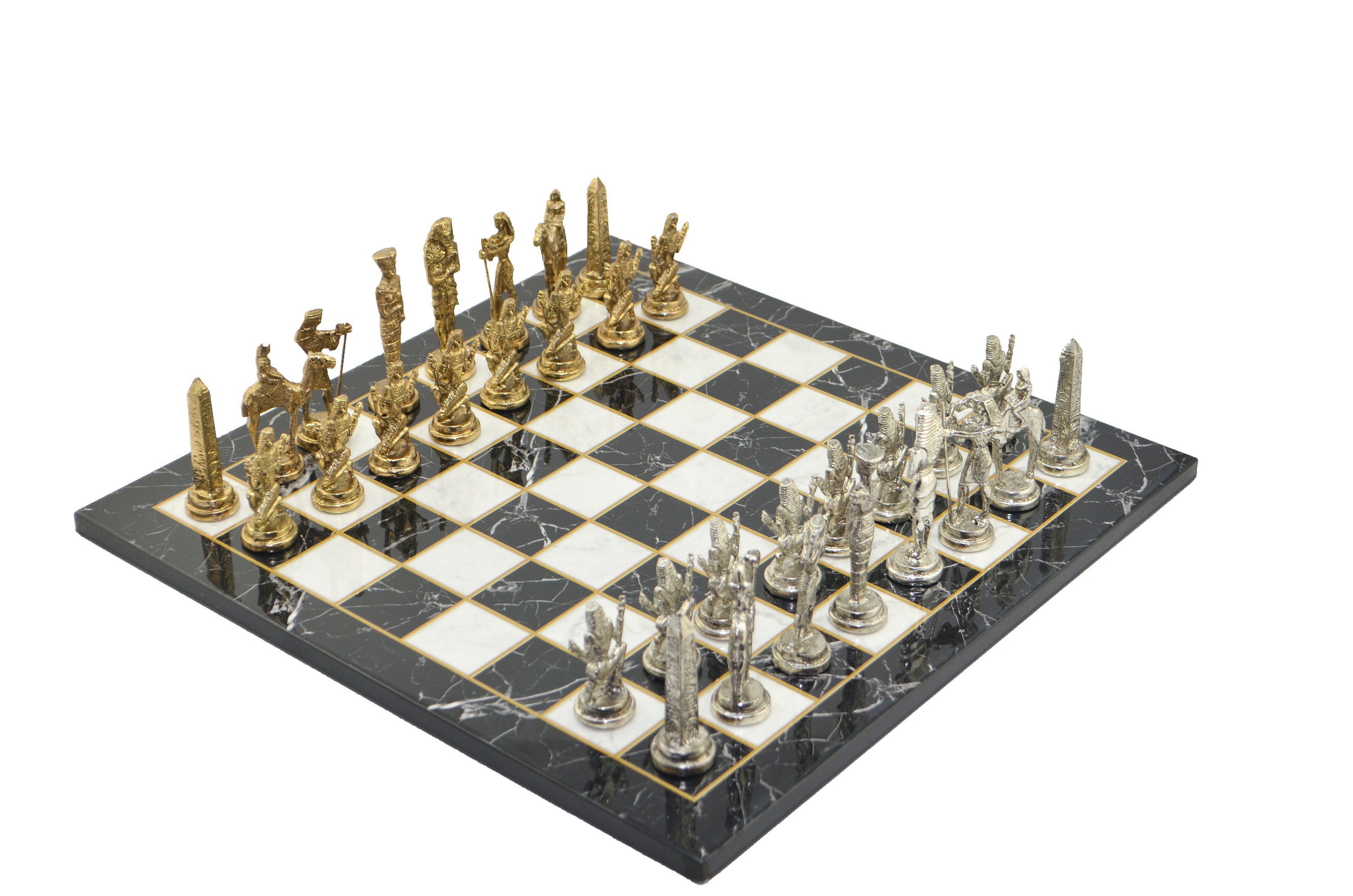 Games & Puzzles Toys & Games ANCIENT KINGDOM EGYPT Chess set Bronze ...