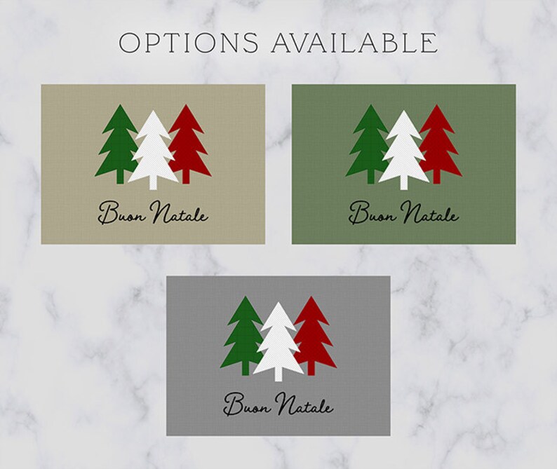 Buon Natale PRINTABLE Christmas Card IN BEIGE, Merry Christmas, Italian ...