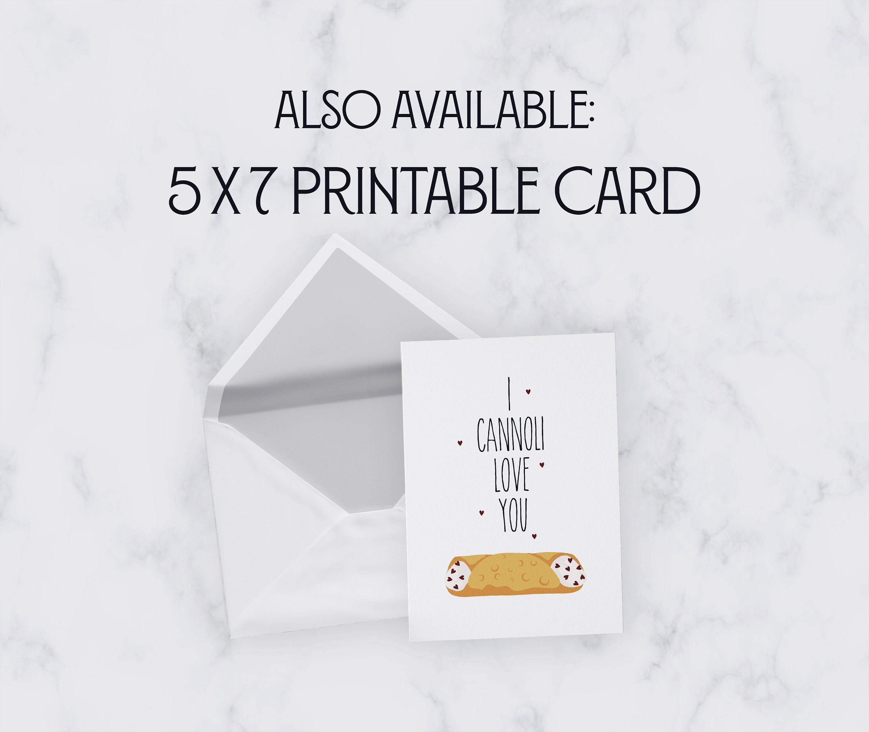 I Cannoli Love You PRINTABLE Sign, Anniversary, Food Puns, Italian ...