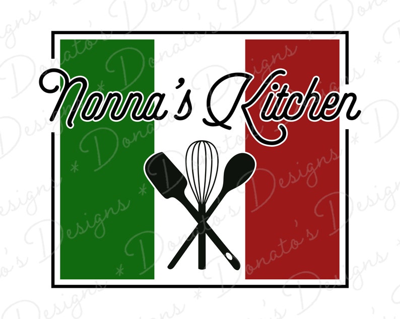 Nonna's Kitchen PRINTABLE Sign, Family, Gift, Kitchen Decor, Gift for ...