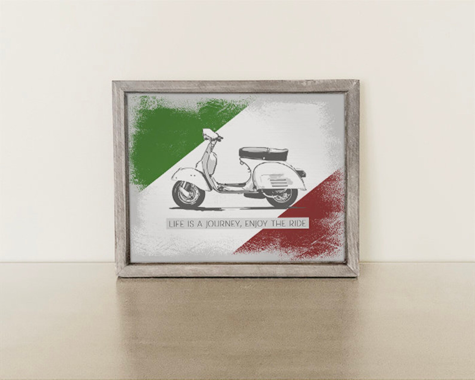 Italian Vepsa "life is a Journey, Enjoy the Ride" PRINTABLE Sign ...