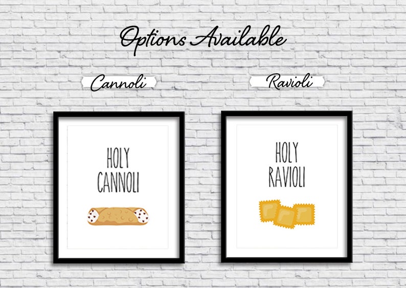 Holy Cannoli PRINTABLE Sign, Cannoli, Kitchen Sign, Italian Design ...