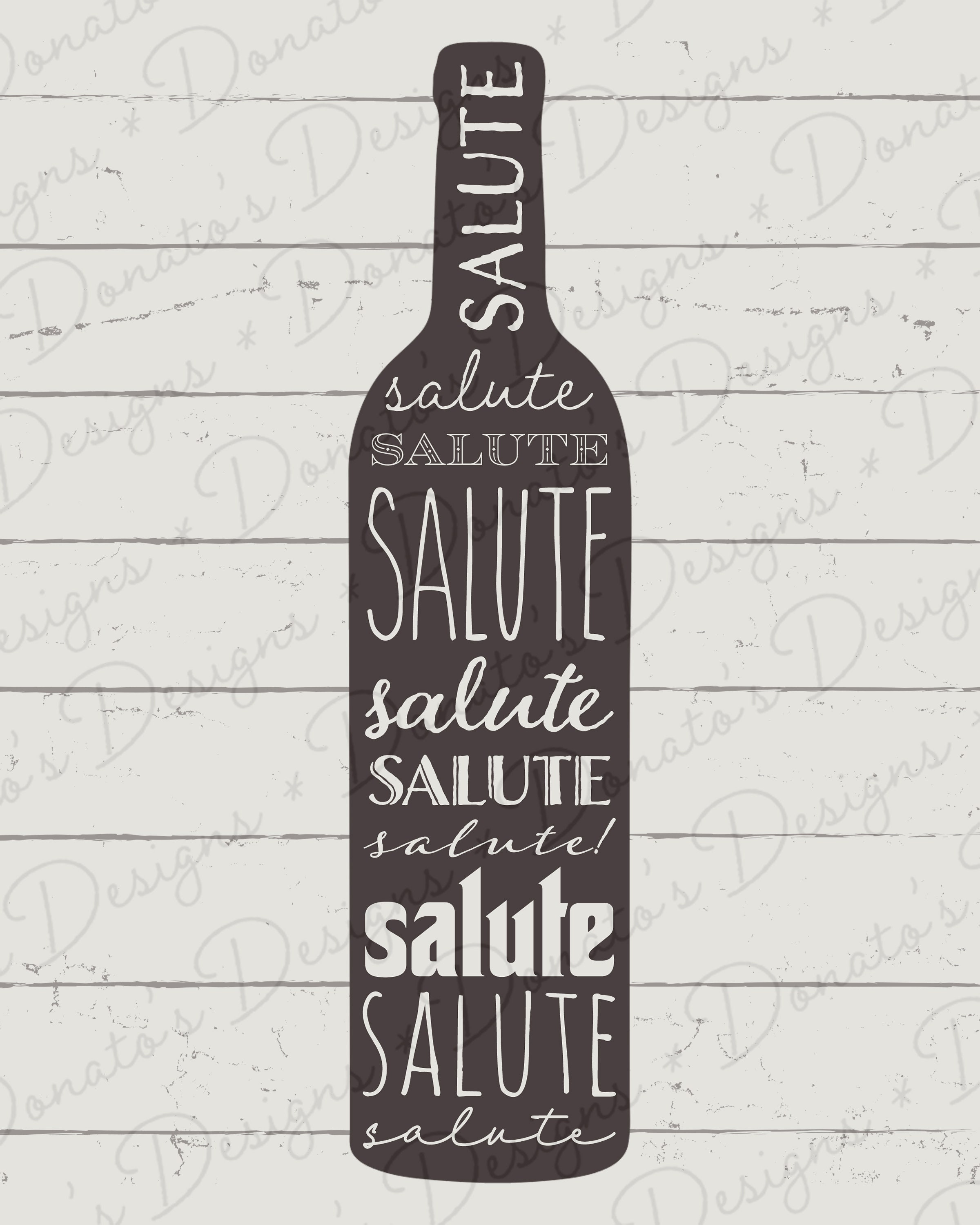 Kitchen "salute" PRINTABLE Sign, Wine Bar Sign, Cheers, Farmhouse ...
