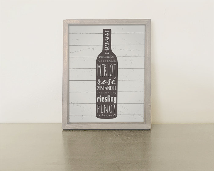 Kitchen Wine/vino PRINTABLE Sign Wine Bar Sign Farmhouse - Etsy