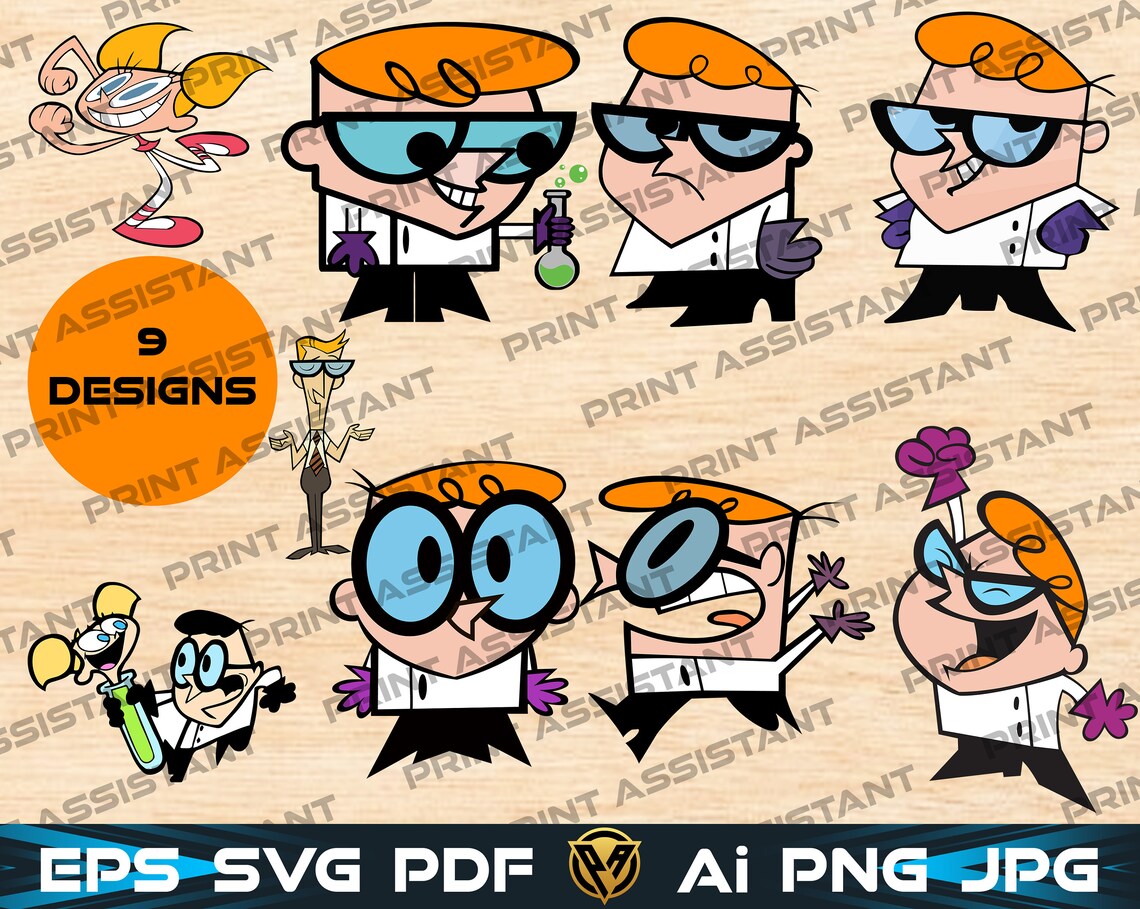 Svg Dexter Svg Dexter's Laboratory Svg Cartoon Svg Cricut | Etsy