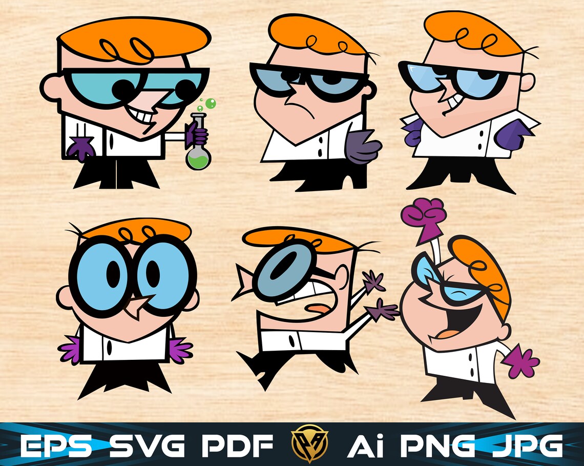 Svg Dexter Svg Dexter's Laboratory Svg Cartoon Svg Cricut | Etsy