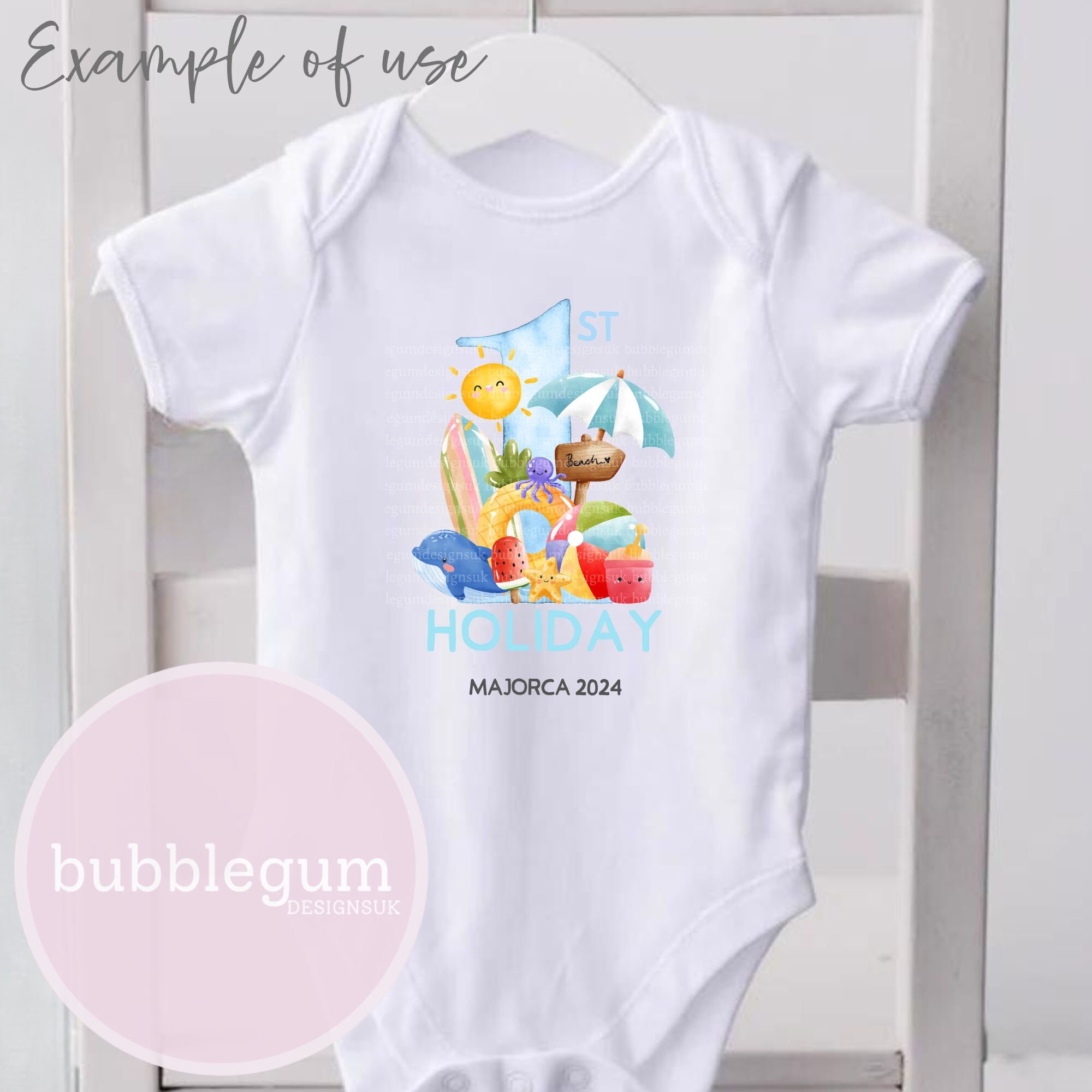 Blue First Holiday PNG, Beach Holiday Design, Holiday Shirt Sublimation ...