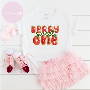 Berry Sweet One PNG, Strawberry First Birthday, Baby T Shirt ...