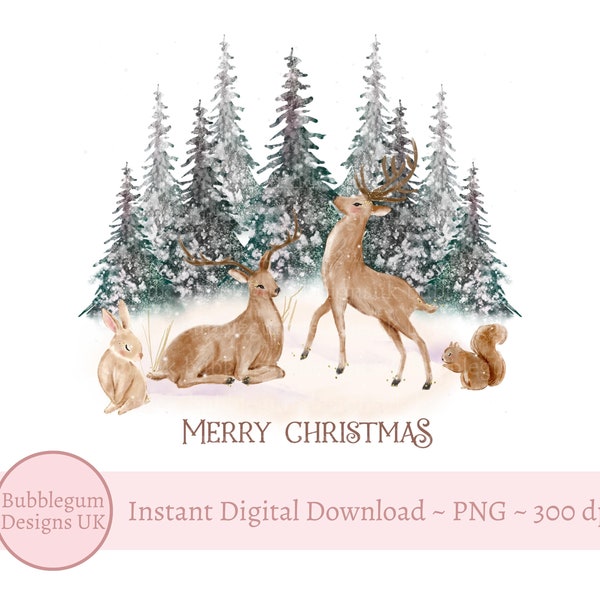 Woodland Christmas - Etsy
