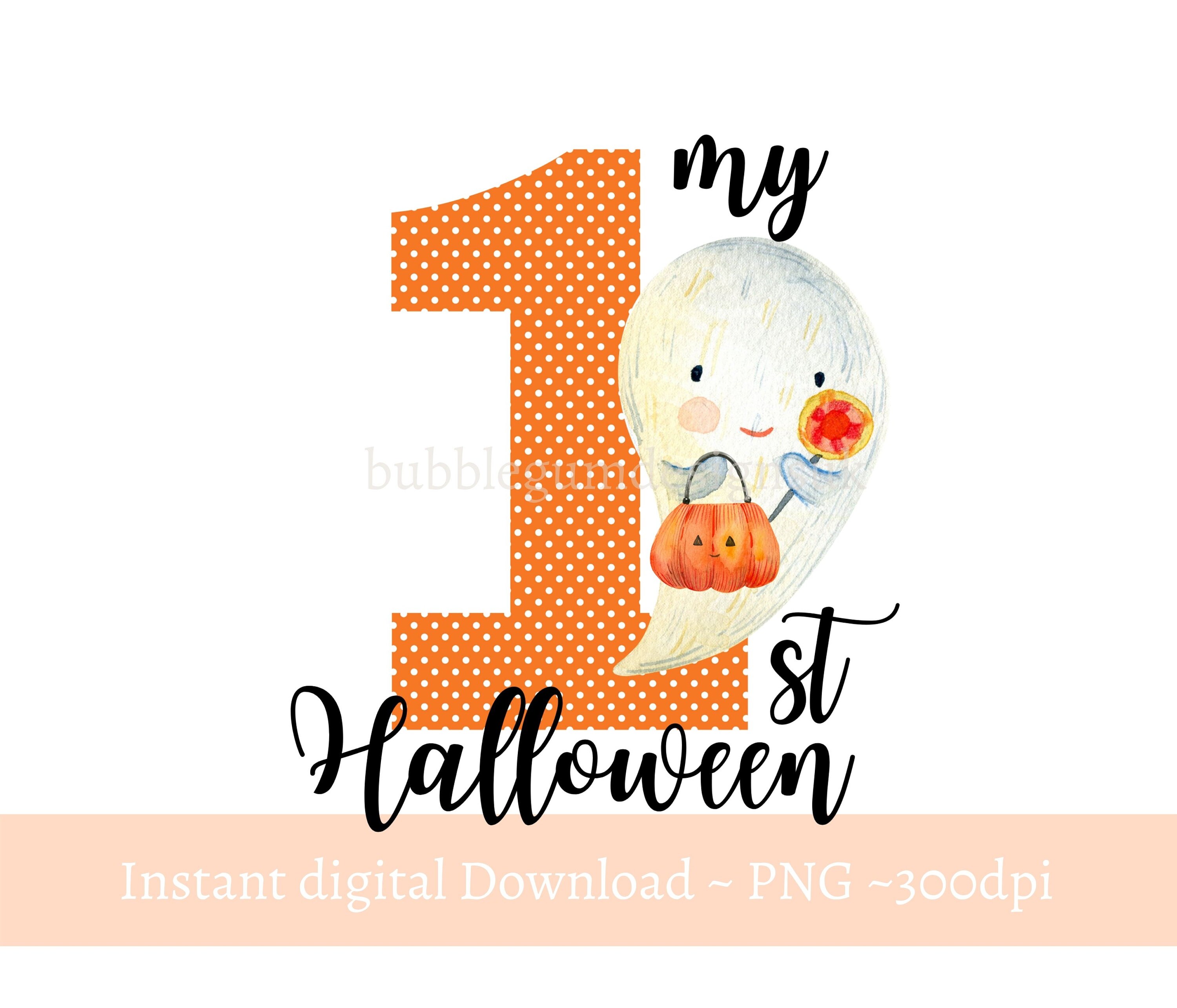 My First Halloween PNG Halloween Baby Vest PNG 1st Halloween | Etsy