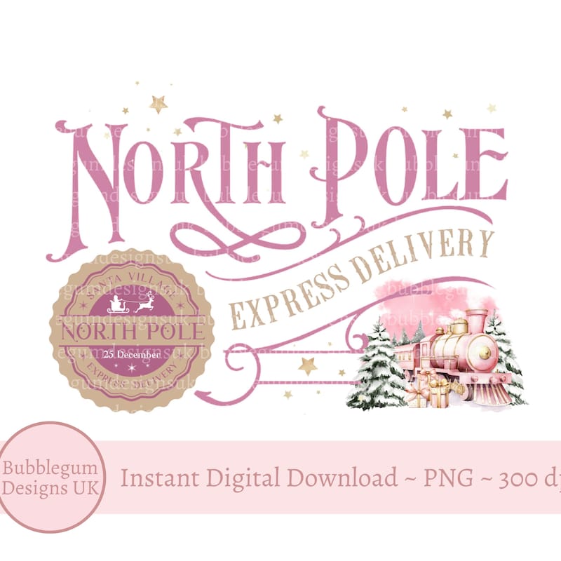 Train to Pole North - Etsy UK