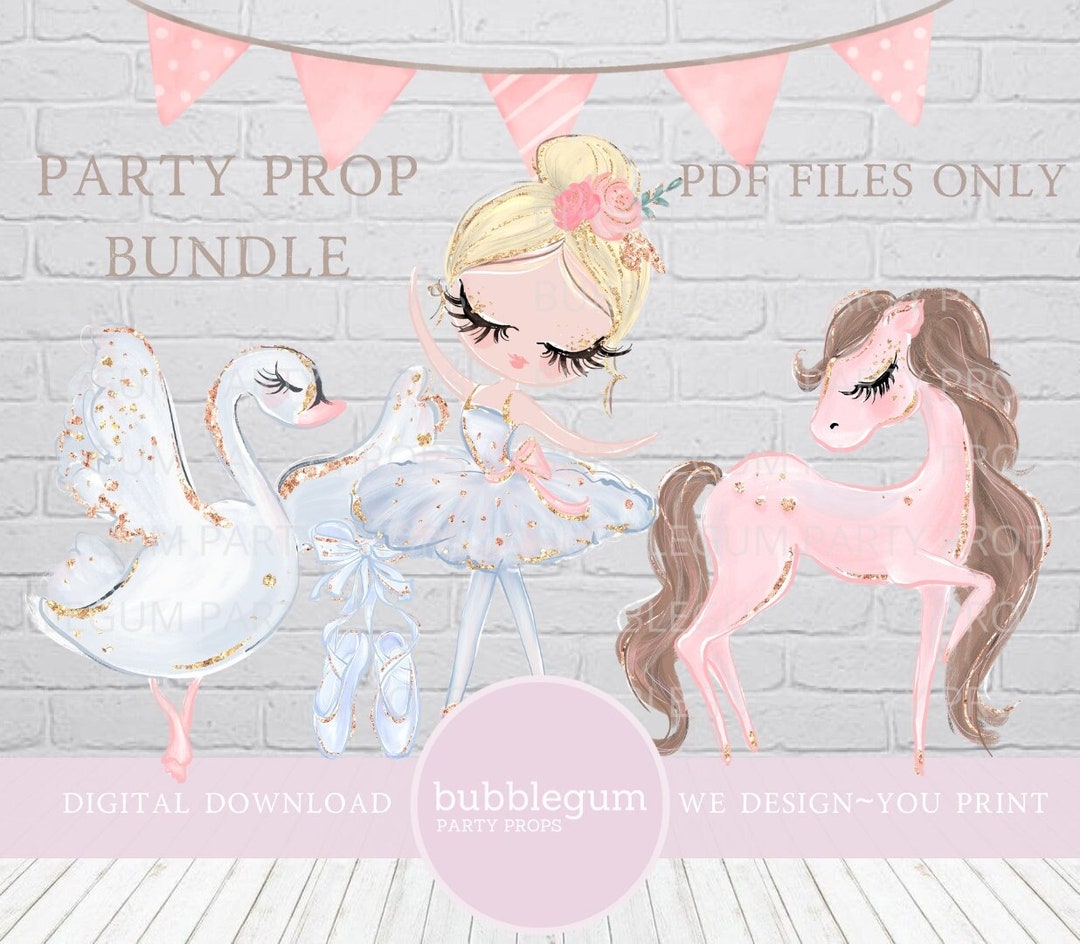 Ballerina 36 Inch Cutout Party Prop Bundle, PDF, Ballet Character Prop ...