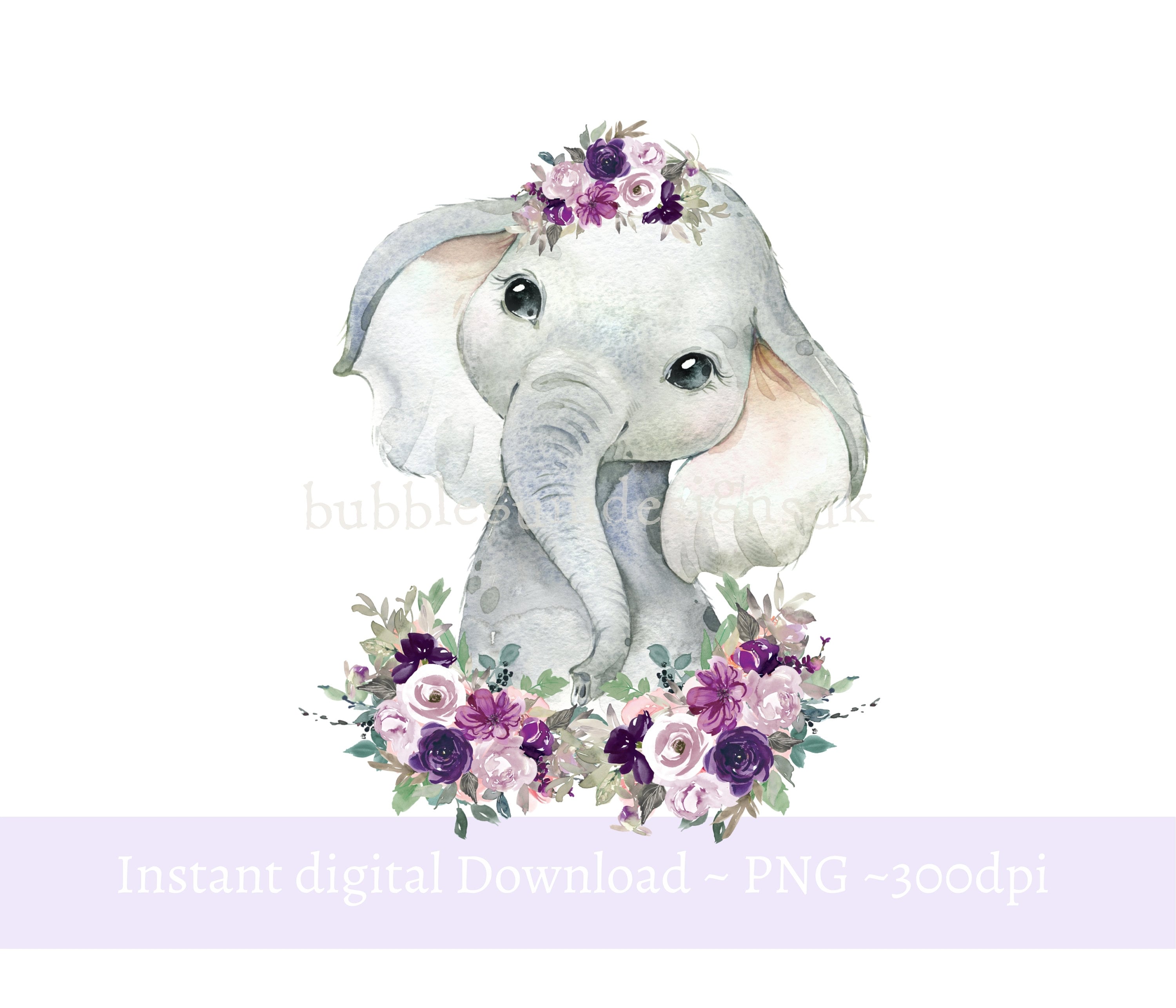 Purple Baby Elephant