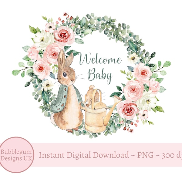 Rabbit Wreath - Etsy