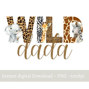 Wild Dada Baby Safari Animals PNG Watercolor Baby Animals - Etsy