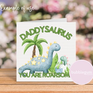 Daddysaurus Father's Day PNG, Dinosaur Clipart, Roarsome Card Design ...