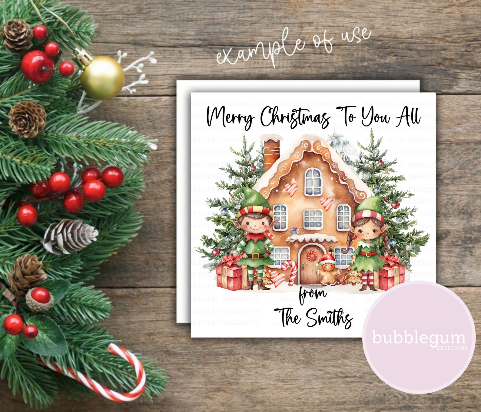 Christmas Gingerbread House & Elves PNG, Christmas Sublimation Design ...