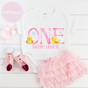 One Little Duck PNG, Duck Sublimation Design, Rubber Ducky Birthday ...