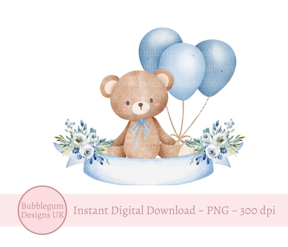 Blue Teddy Bear Clip Art