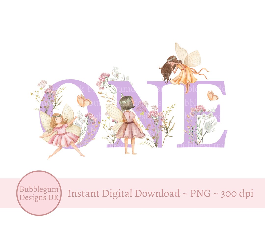 Purple Fairy Wildflower One PNG, Fairies Sublimation Design, Fairy ...