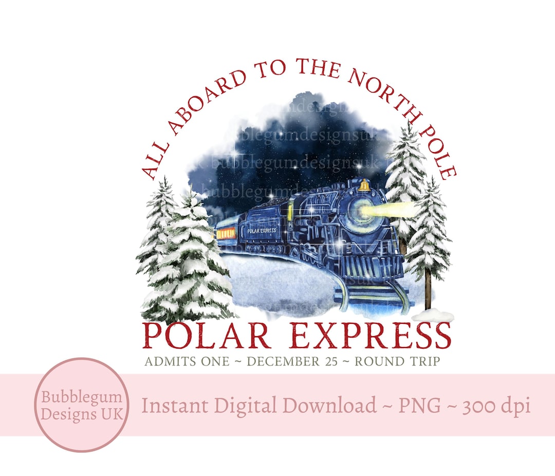 North Pole Christmas Train PNG, Christmas Clipart, Christmas Train ...