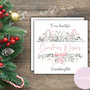 Pink Christmas Wishes PNG, Festive Greenery & Pink Berries, Christmas ...