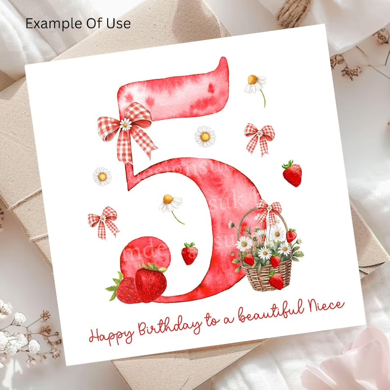 Strawberry 5th Birthday PNG, Berry Happy Birthday T Shirt Sublimation ...