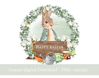 Peter Rabbit Easter Png | Etsy