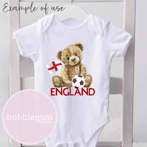 Football England Teddy Bear PNG, England Football Sublimation Design ...
