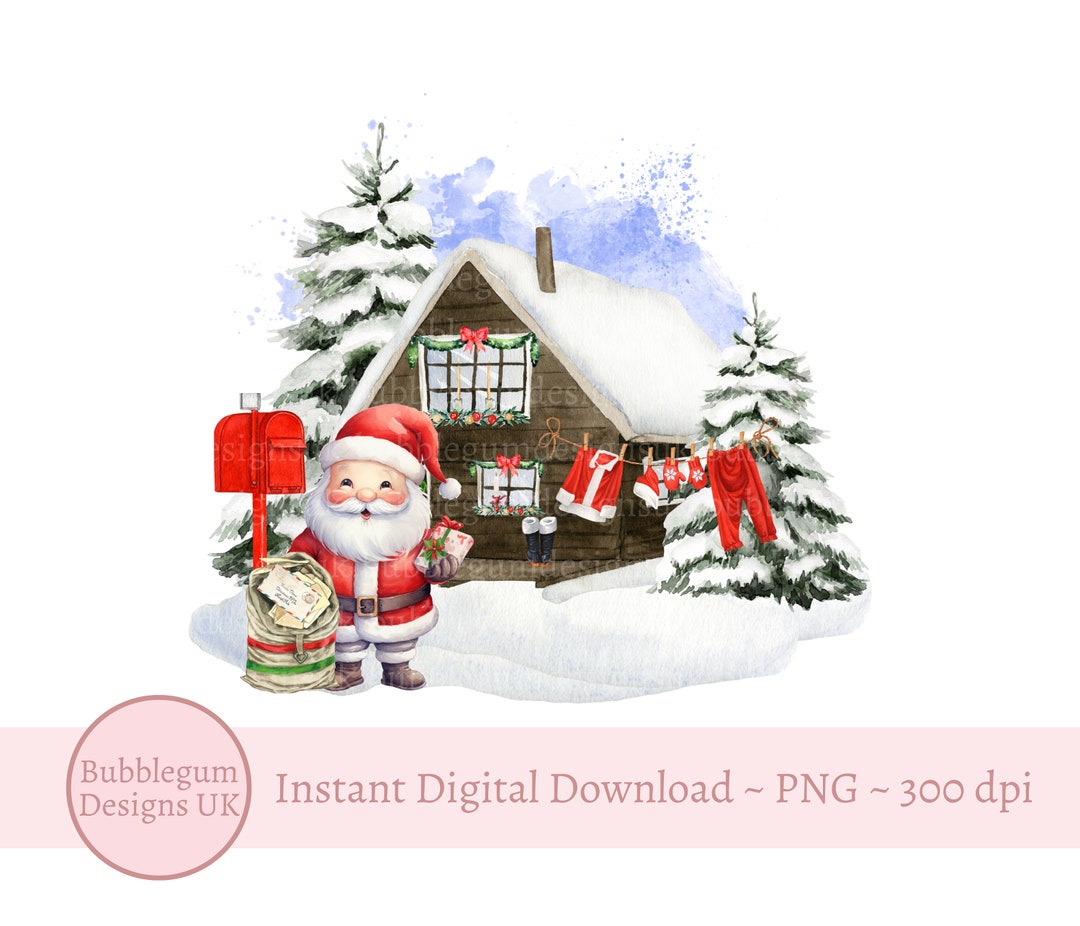 Letter to Santa PNG, Letter to Santa Christmas Clip Art, Santa's Cabin ...