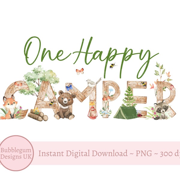 Happy Camper - Etsy