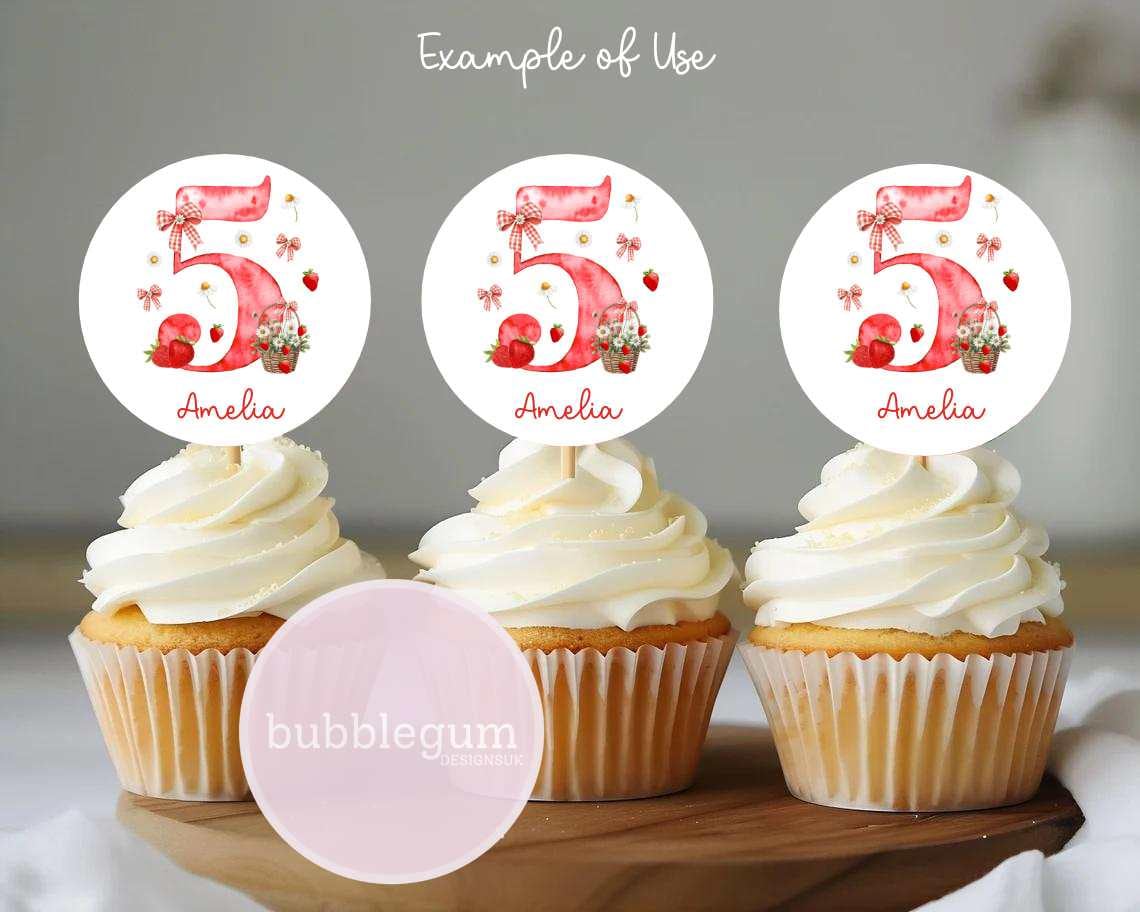 Strawberry 5th Birthday PNG, Berry Happy Birthday T Shirt Sublimation ...