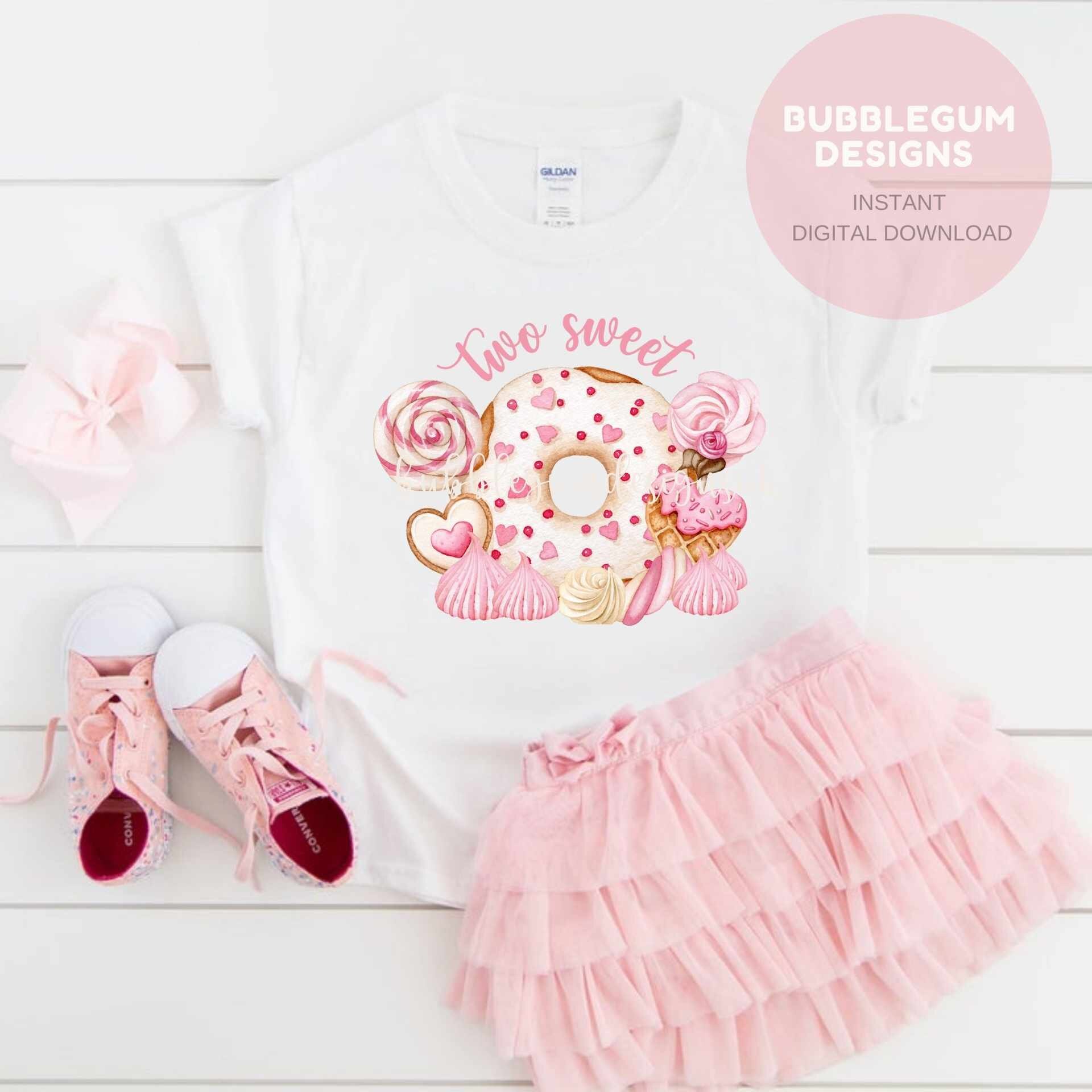 Two Sweet 2nd Birthday PNG, Sweet Treats Birthday Clipart, Girls 2nd ...