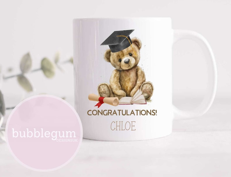 Congratulations Teddy Bear Sublimation Design, Graduation Teddy Bear ...