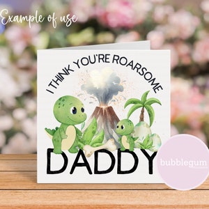 Dinosaur Father's Day PNG, Dinosaur Clipart, I Think You're Roarsome ...