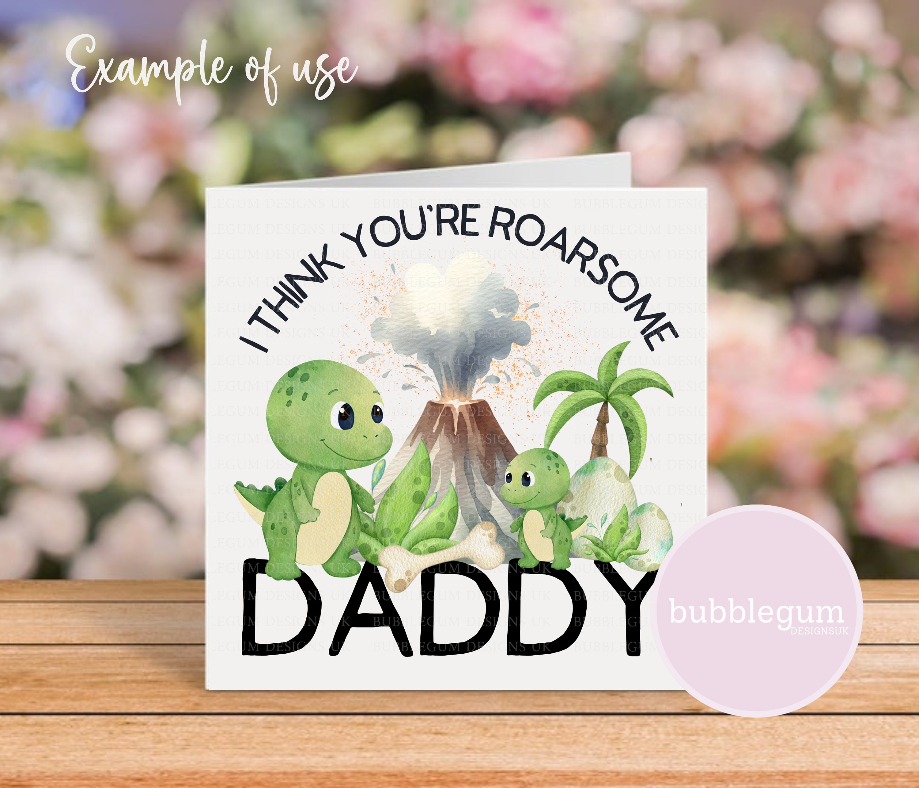 Dinosaur Father's Day PNG, Dinosaur Clipart, I Think You're Roarsome ...