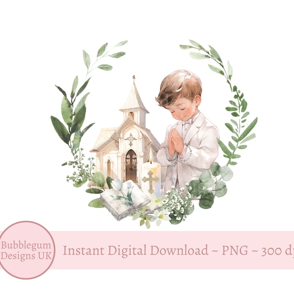 First Holy Communion Png Boys - Etsy