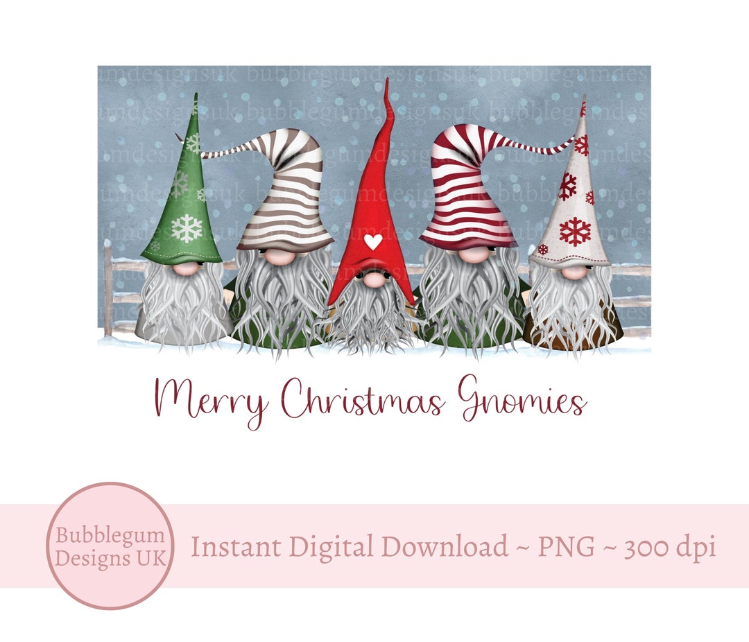 Scandi Christmas Gnomes PNG, Merry Christmas Gnomies Clip Art ...