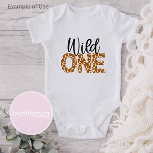 4 X Wild One Animal Print PNG, Safari 1st Birthday T Shirt Sublimation ...